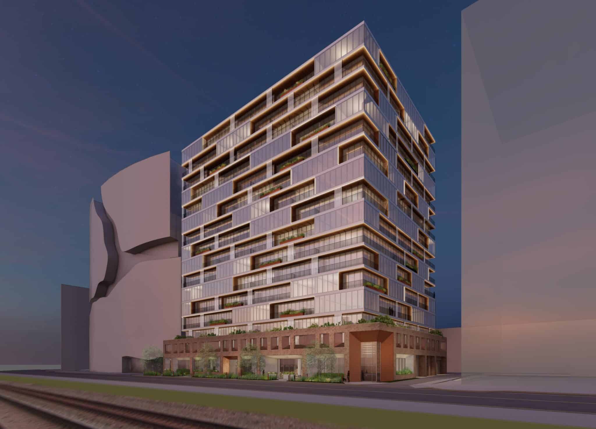 17-story apartment project planned for lot by 38th and Blake station ...